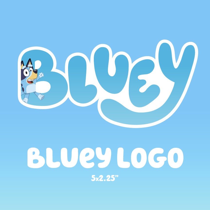 Bluey Logo Bluey Stickers & Magnets - Etsy
