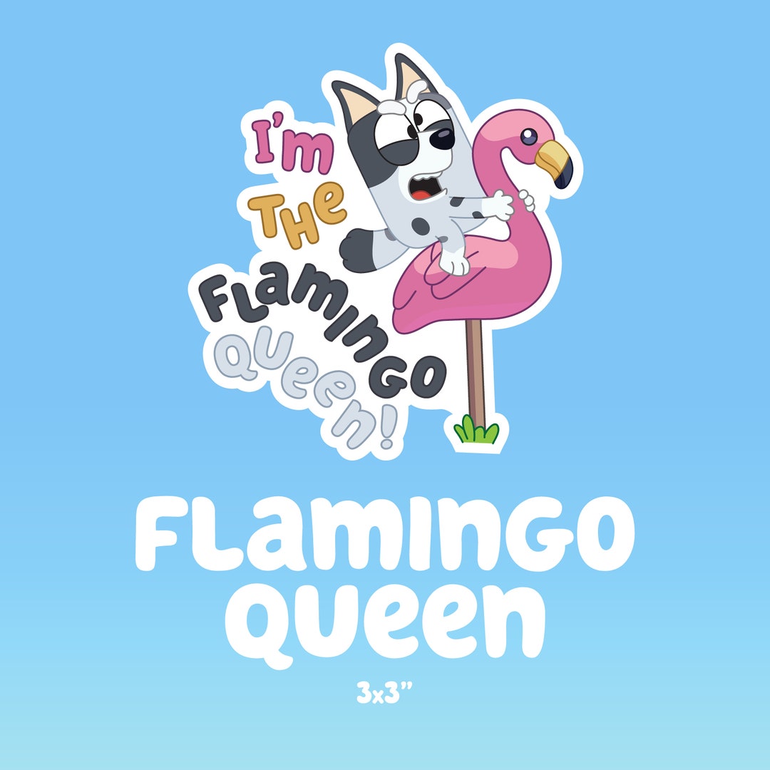Flamingo Queen Stickers & Magnets - Etsy