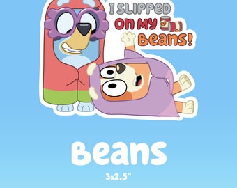 Bluey I Slipped on Mah Beans, Set of 2, Bluey & Bingo, Grannies, Bluey ...