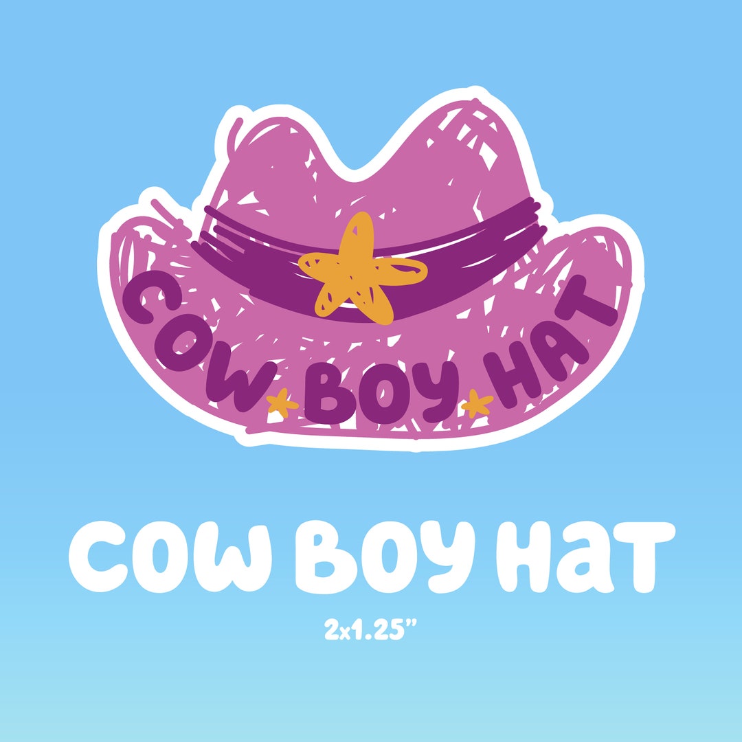 Cowboy Hat Sticker & Magnets - Etsy