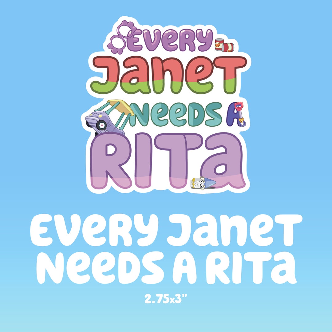 Every Janet Needs a Rita Stickers & Magnets - Etsy