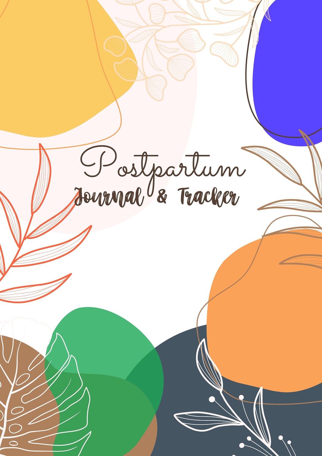 New Mom Gift|postpartum Wellness Tracker|new Mom Journal|organization ...