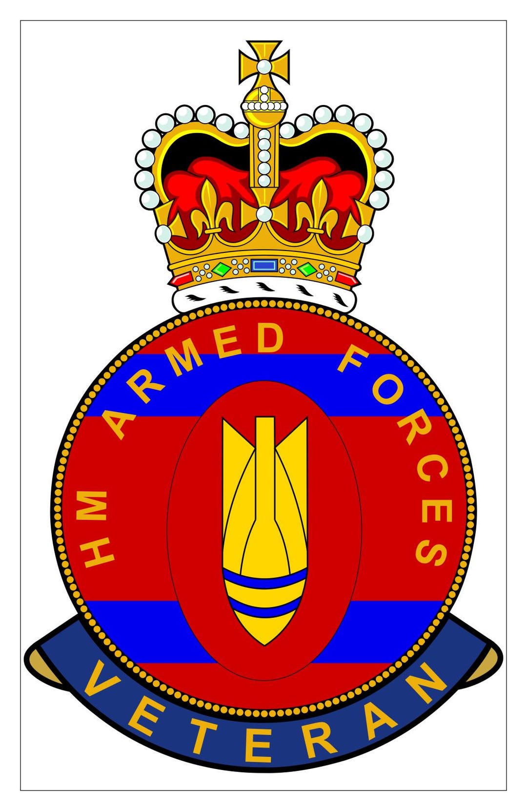 33 EOD Corps of Royal Engineers Deluxe Hand Made in the UK Regimental Veterans Sticker - Etsy