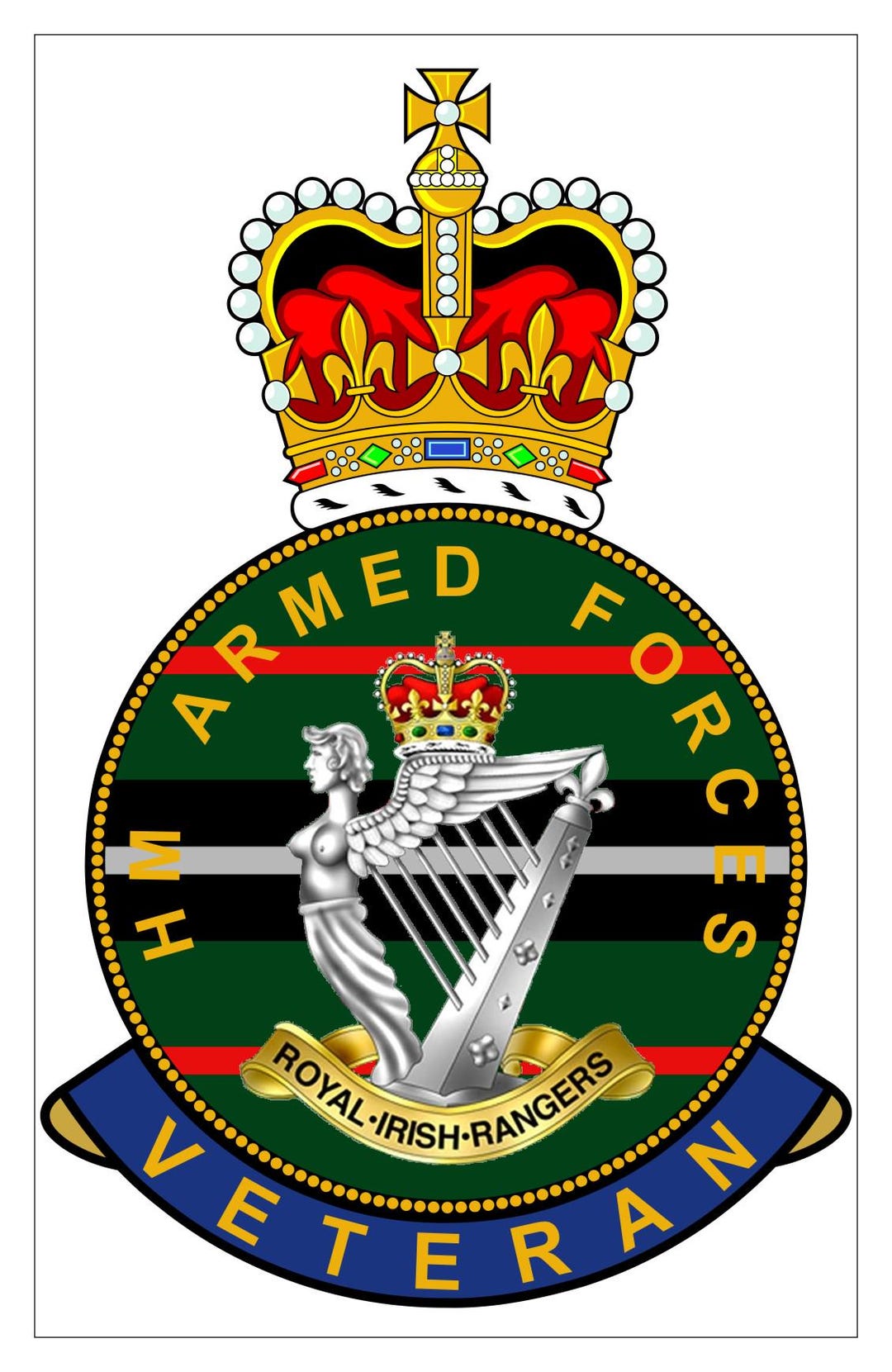 Royal Irish Rangers Regiment Deluxe Hand Made in the UK Regimental ...