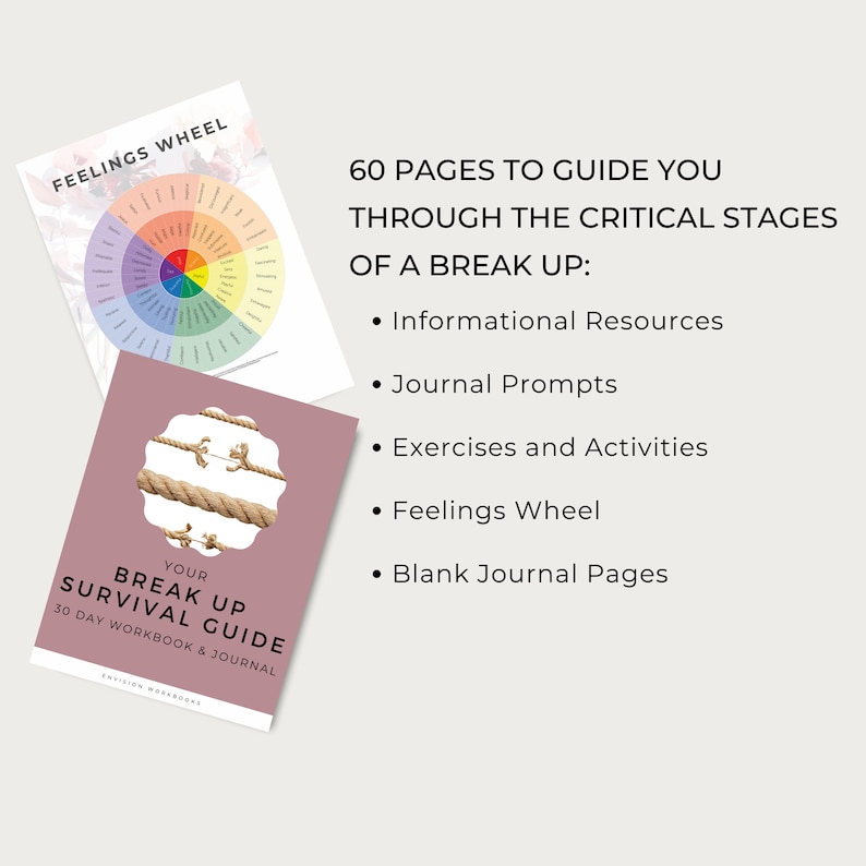 Breakup Workbook | Processing Therapy Journal | 30 Day Guided Workbook ...