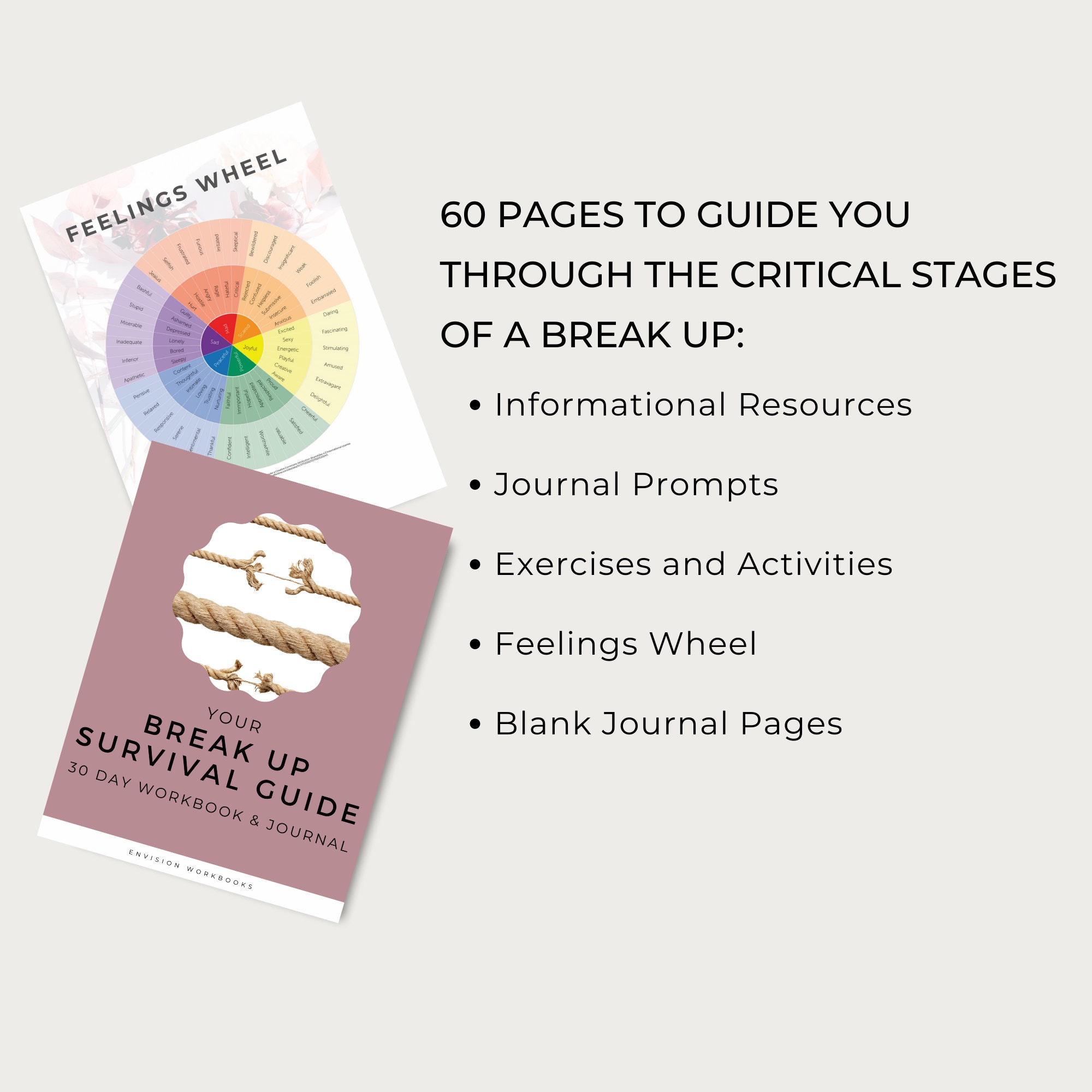 Breakup Workbook | Processing Therapy Journal | 30 Day Guided Workbook ...
