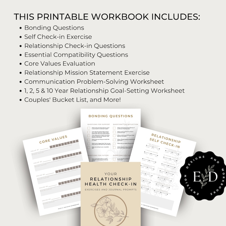Relationship Assessment Workbook for Couples | Core Values ...