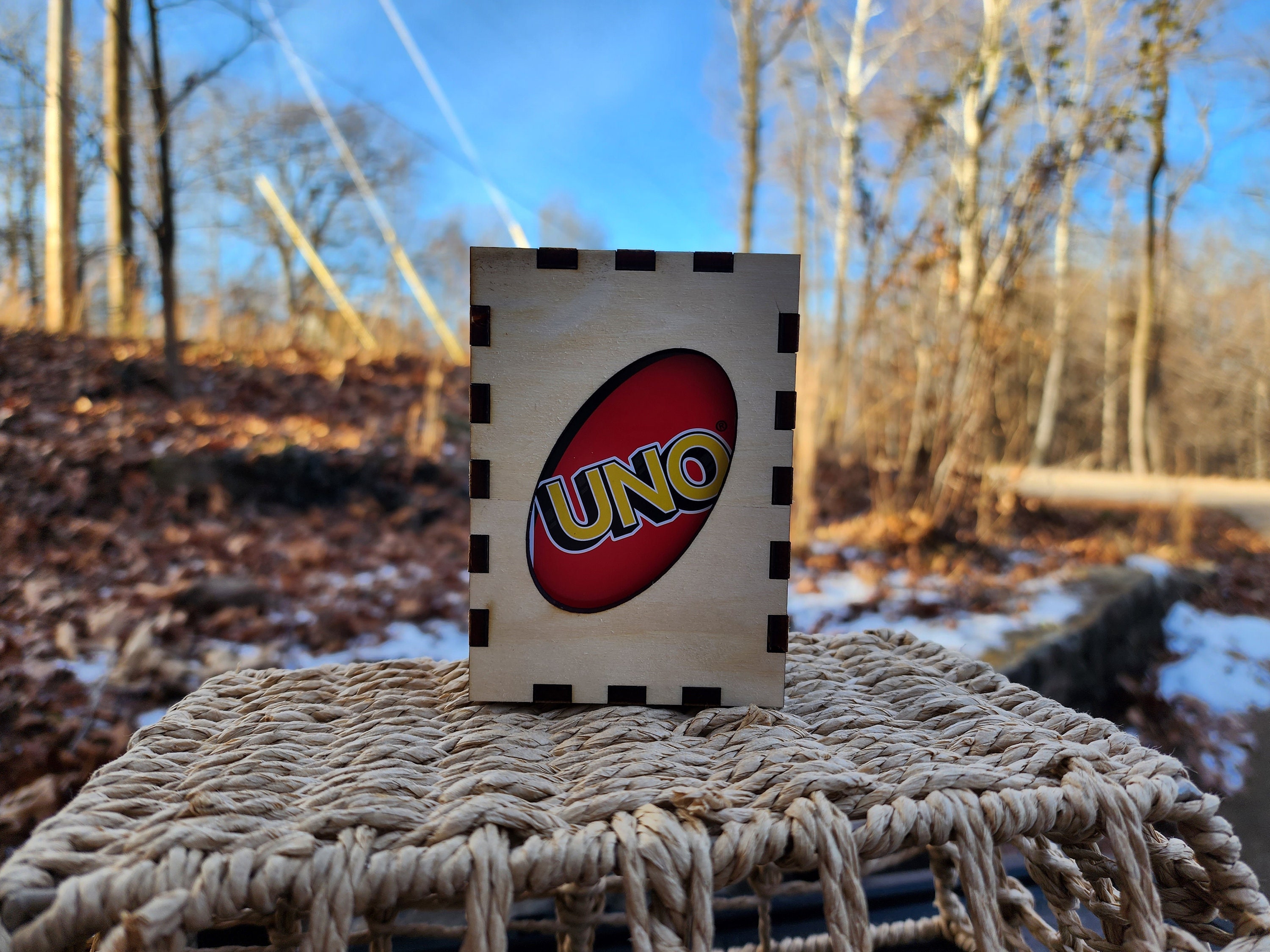 Uno Deck Box/ Card Box/ Card Game/ UNO Card Case/ Wooden Box - Etsy
