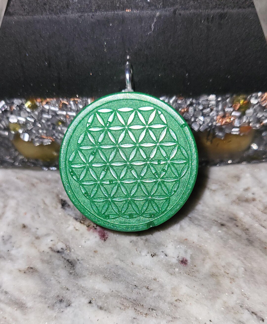 Green Flower of Life - Heart Chakra - Etsy
