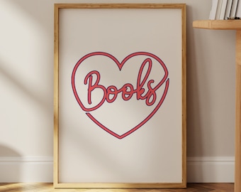 One More Chapter Print, Book Lover Wall Art, Girly Wall Art, Girl ...