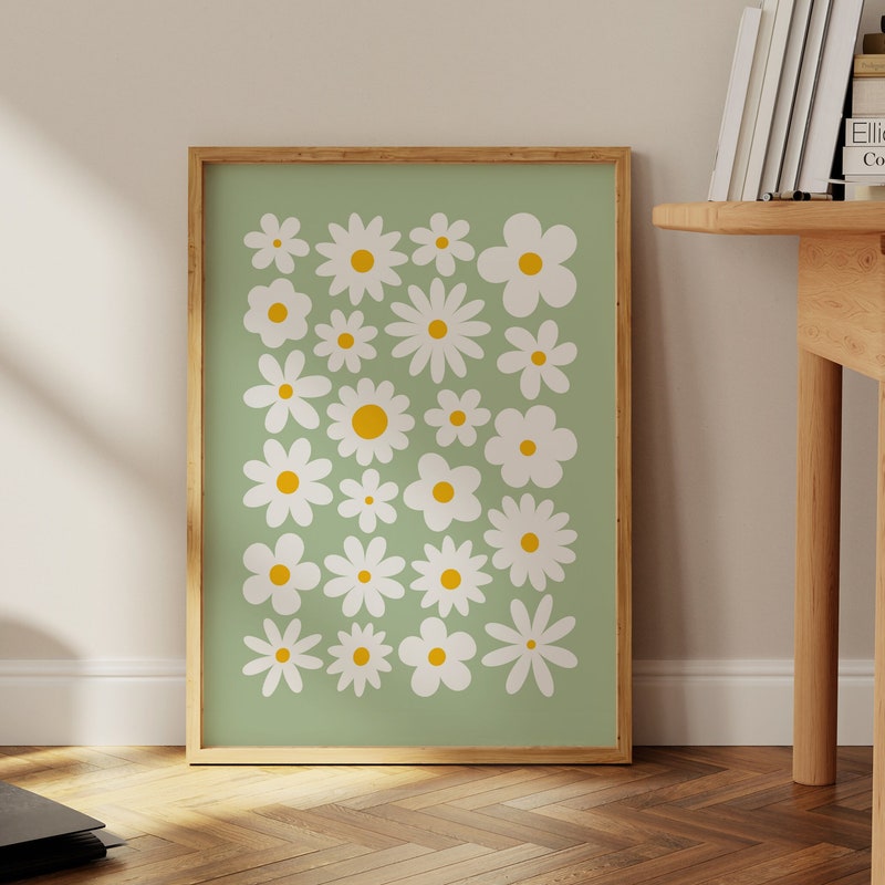 Daisy Print - Etsy
