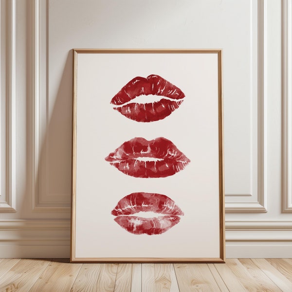 Lip Print - Etsy
