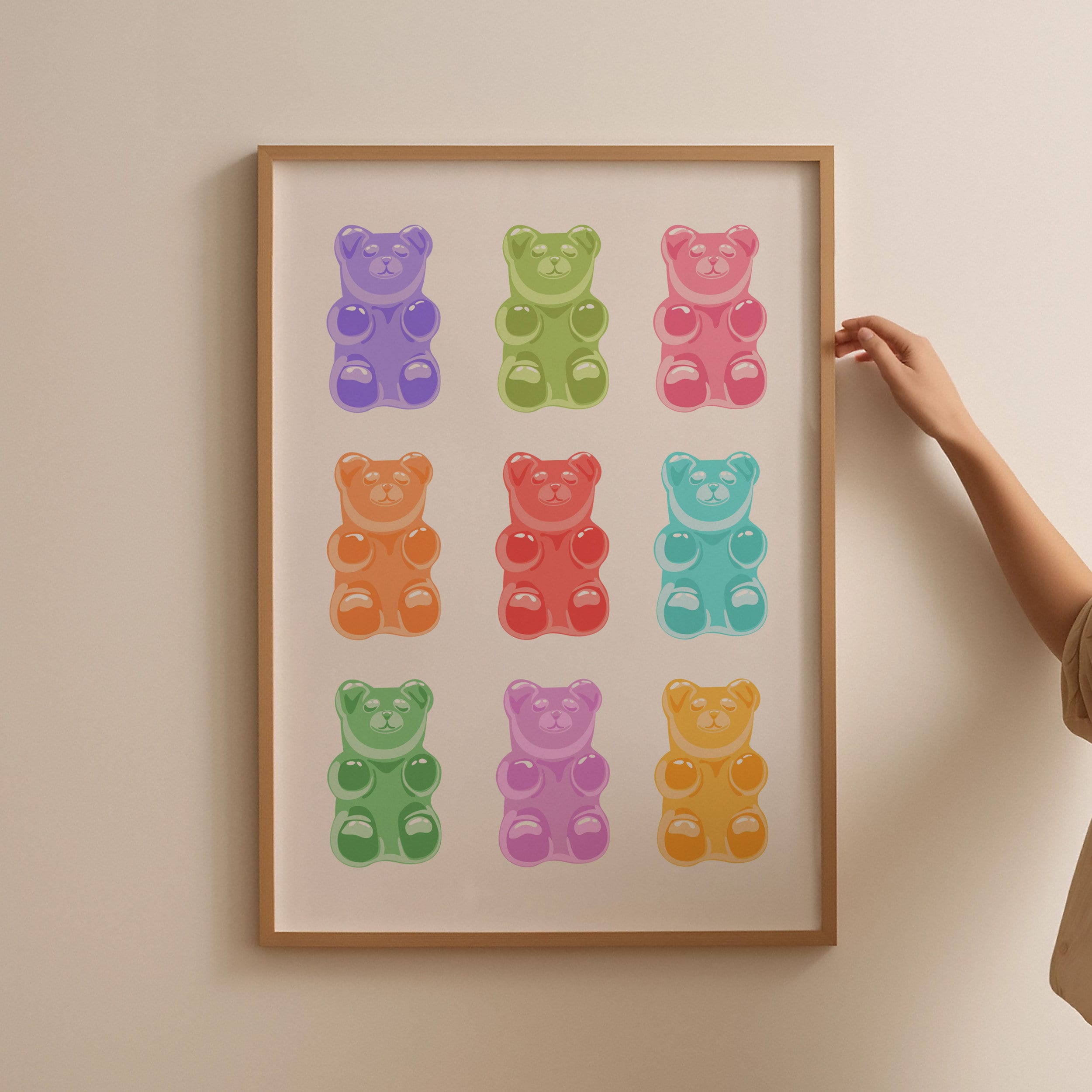 Gummy Bear Art Print: Colorful Nursery Wall Decor (digital Print) - Etsy