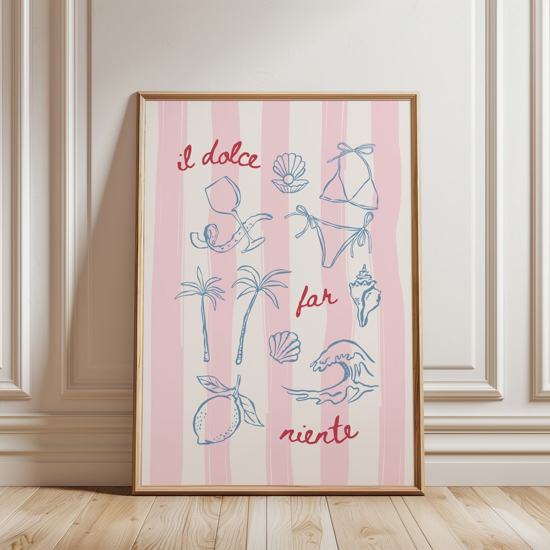 Coastal Beach Print: Italian Summer Theme (digital Download) - Etsy