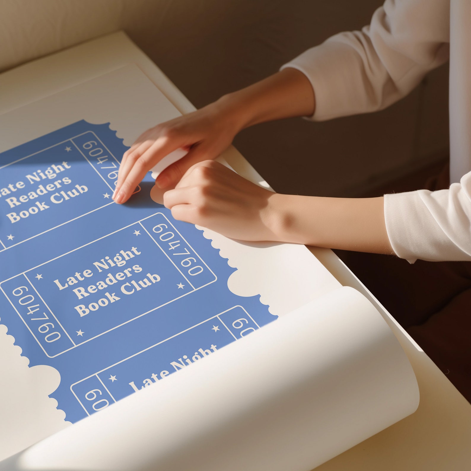 Bookish Ticket Print: Late Night Readers Club (digital Download) - Etsy