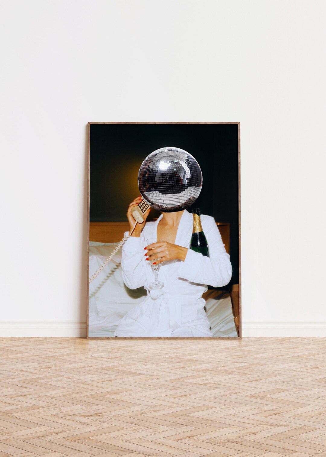 Disco Ball Print: Funky Apartment Wall Art (digital Download) - Etsy