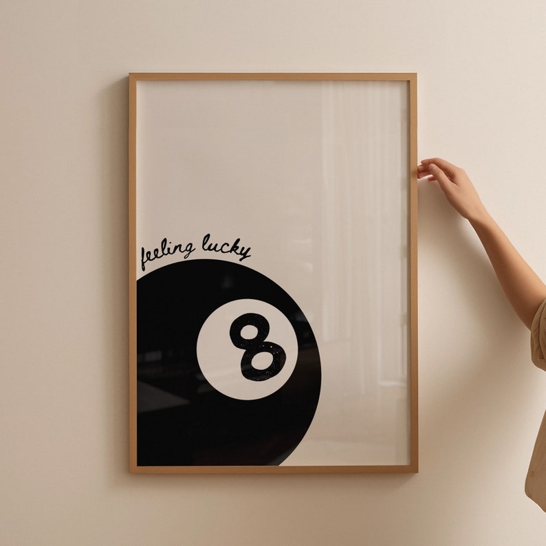 Retro 8 Ball Print: Funky Y2k Dorm Decor (digital Download) - Etsy