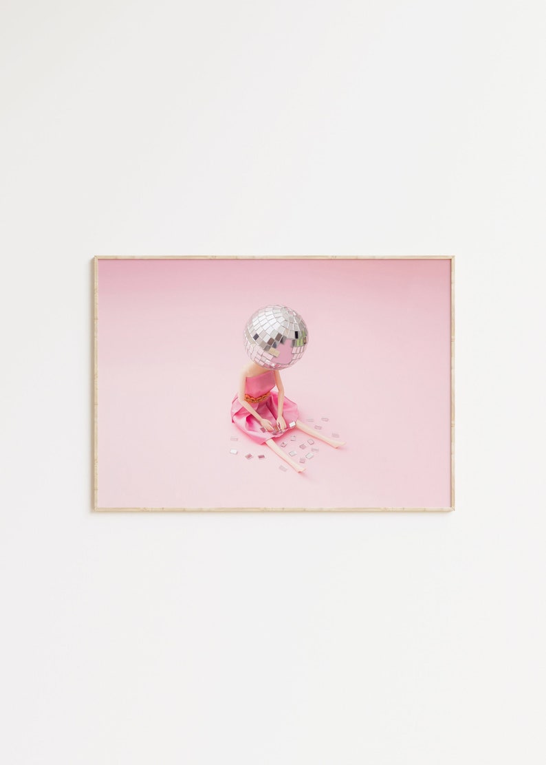 Sad Doll Poster, Doll Disco Ball, Girly Wall Art, Preppy Poster, Y2K ...