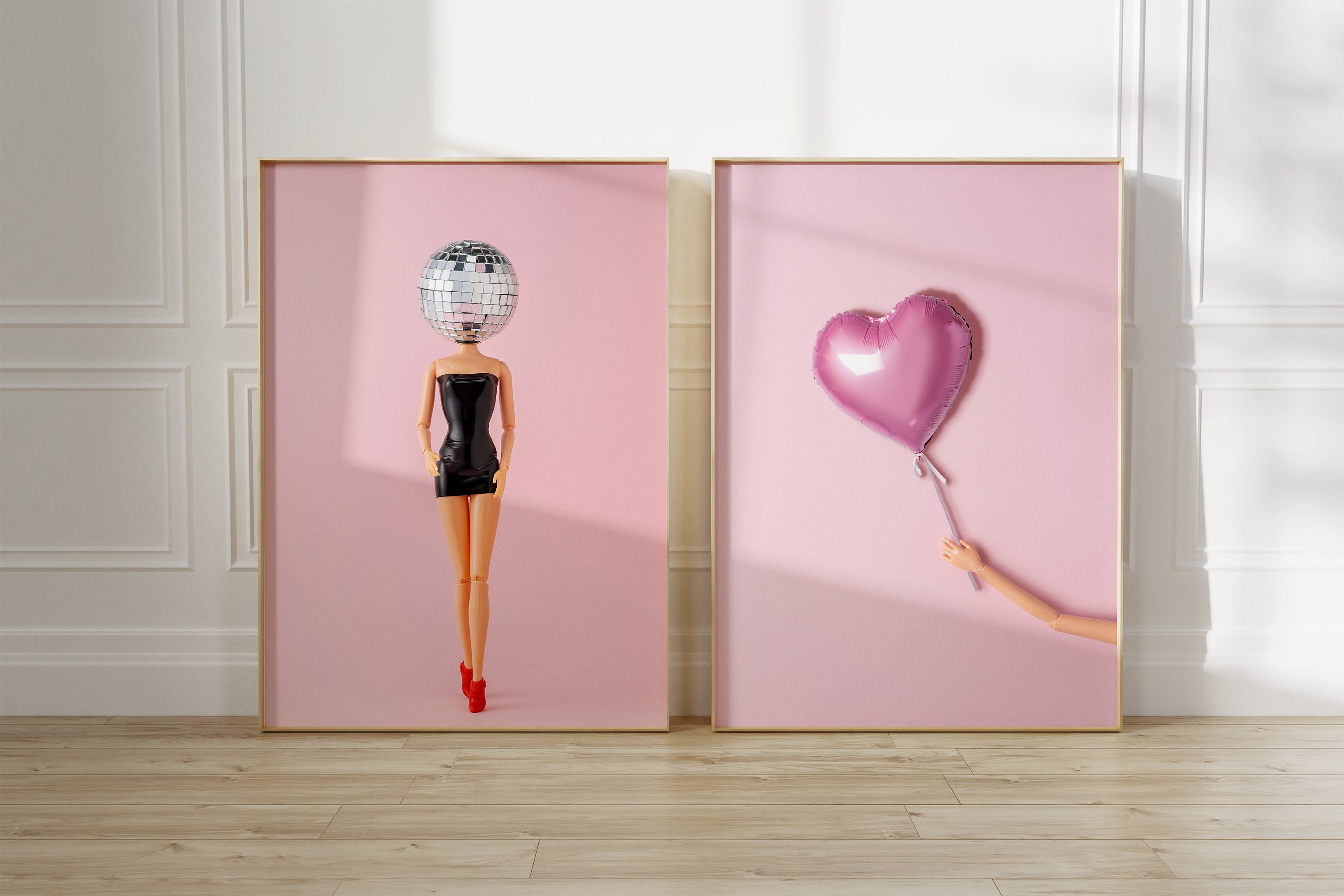 Set of 2 Retro Doll Poster, Girly Wall Art, Preppy Poster, Y2K ...
