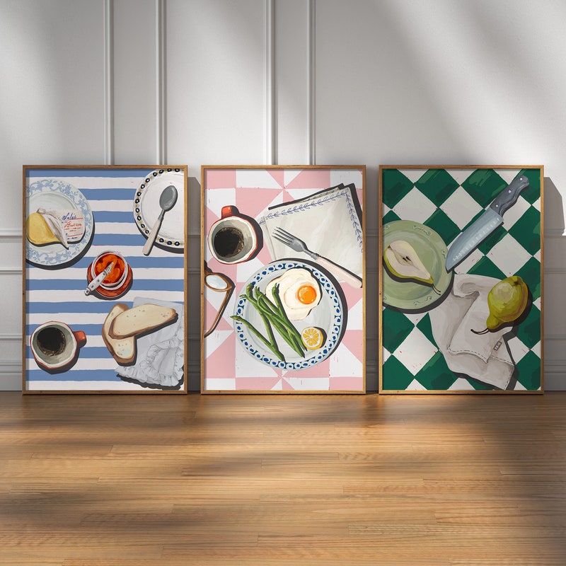 Watercolor Kitchen Art - Etsy