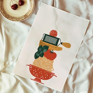 Pasta Kitchen Wall Art, Spaghetti Kitchen Print, Italian Kitchen Poster ...