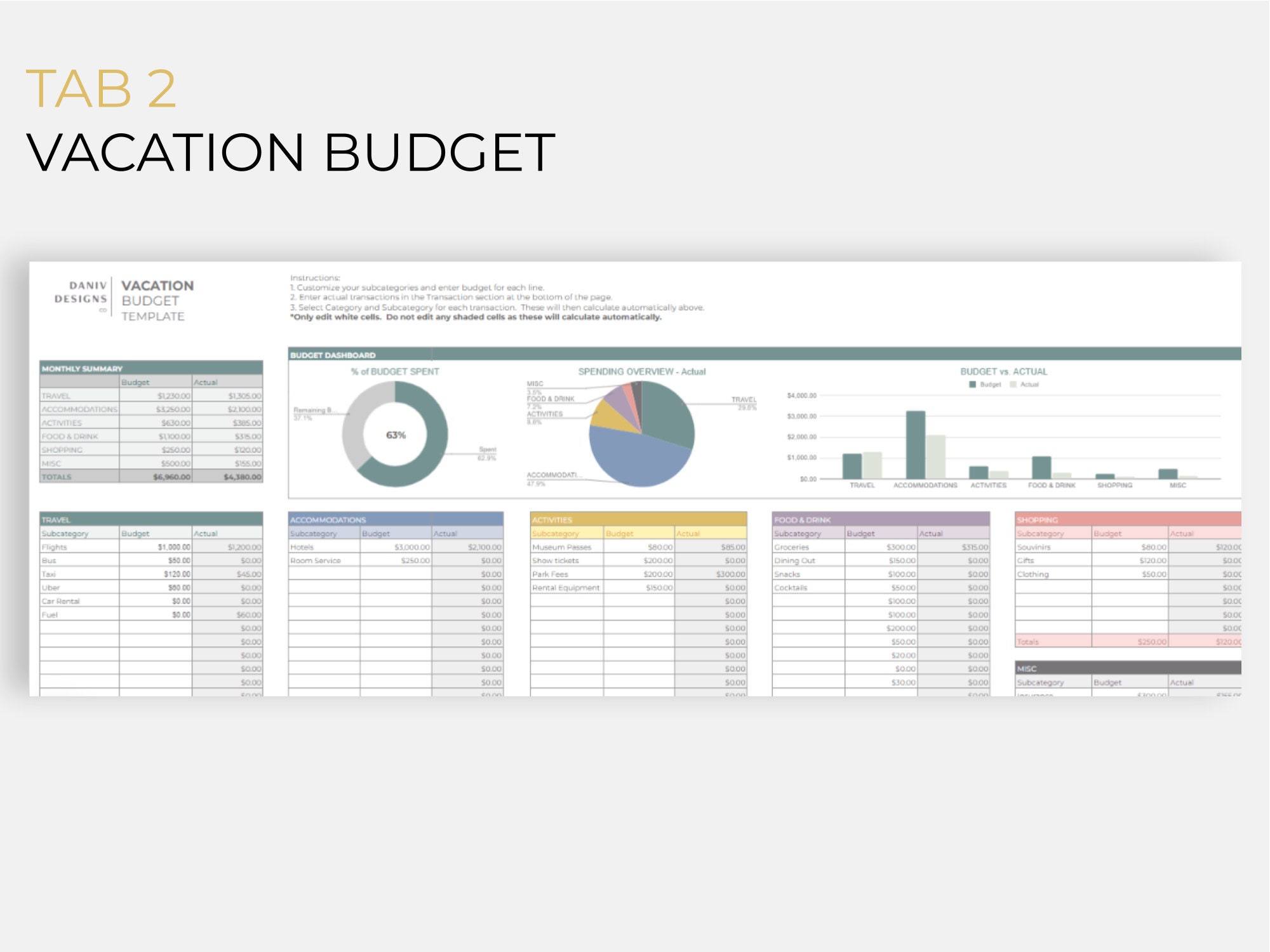 Digital Travel Planner - Simple Vacation Planning & Travel Budget ...