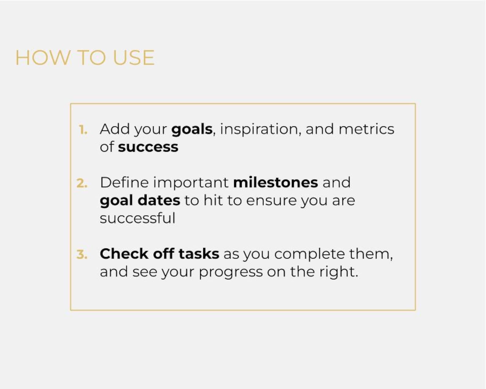 Digital Goal Setting Planner | Goal Planning Spreadsheet | Goal ...