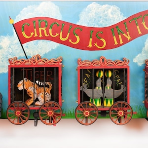 Circus in Town Automata Bespoke Hand Made Individual Collectors Item ...