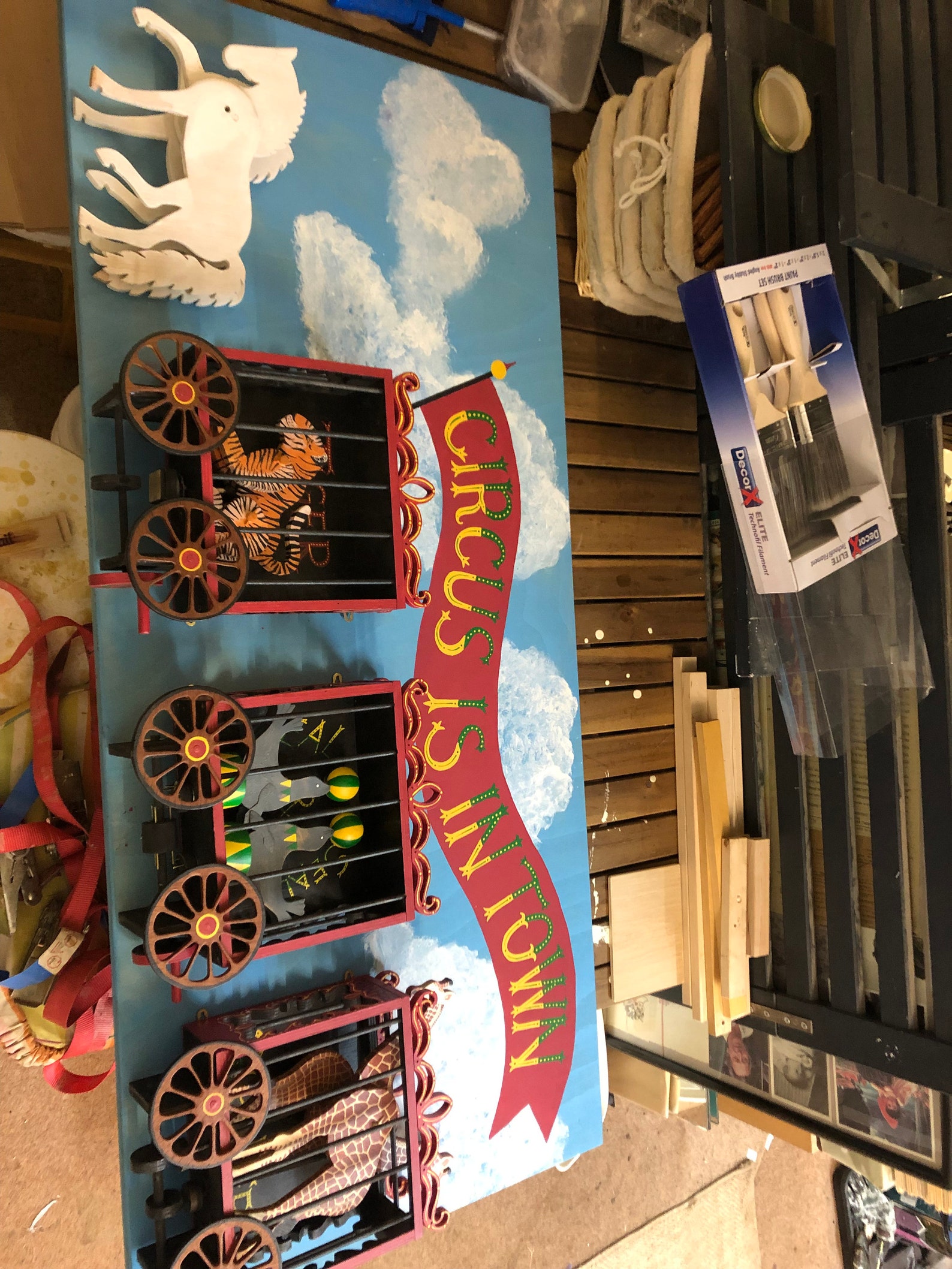 Circus in Town Automata Bespoke Hand Made Individual Collectors Item ...