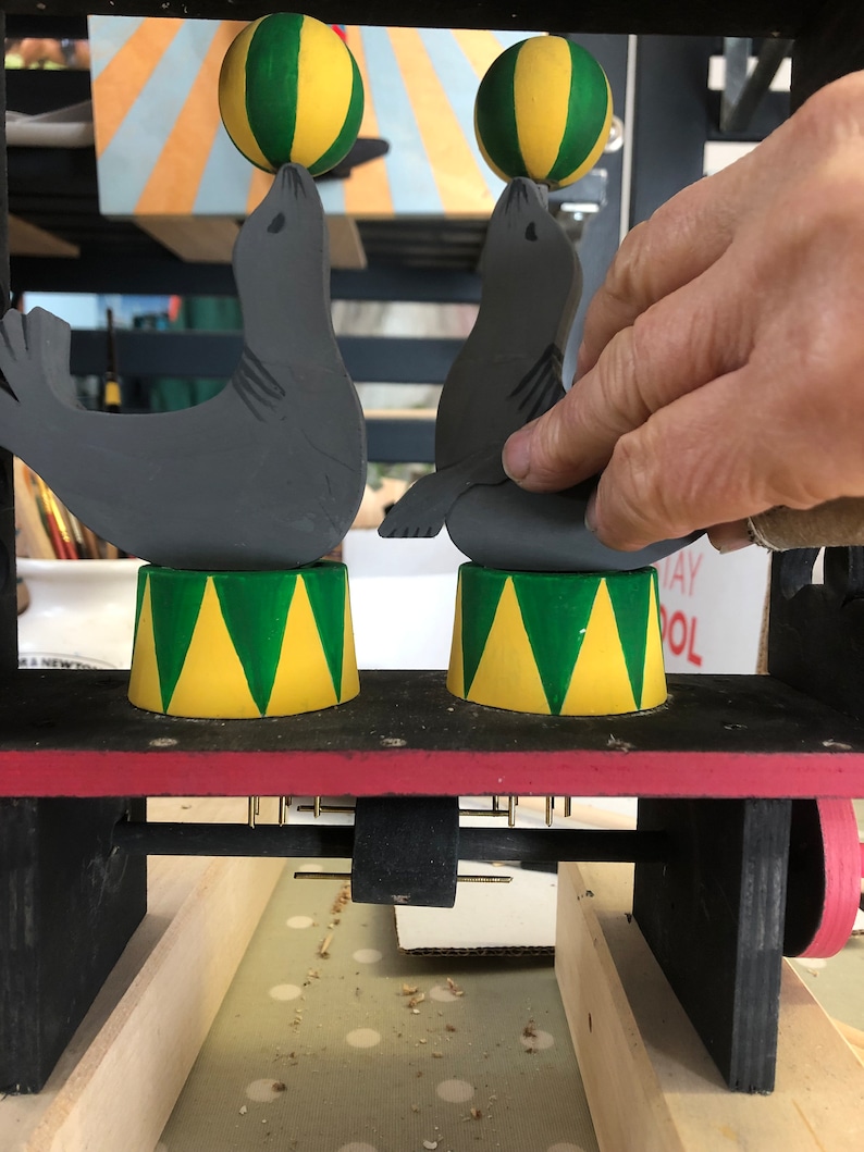 Circus in Town Automata Bespoke Hand Made Individual Collectors Item ...