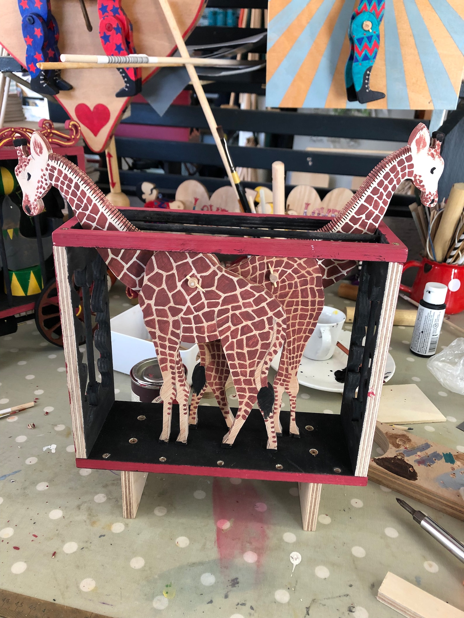 Circus in Town Automata Bespoke Hand Made Individual Collectors Item ...