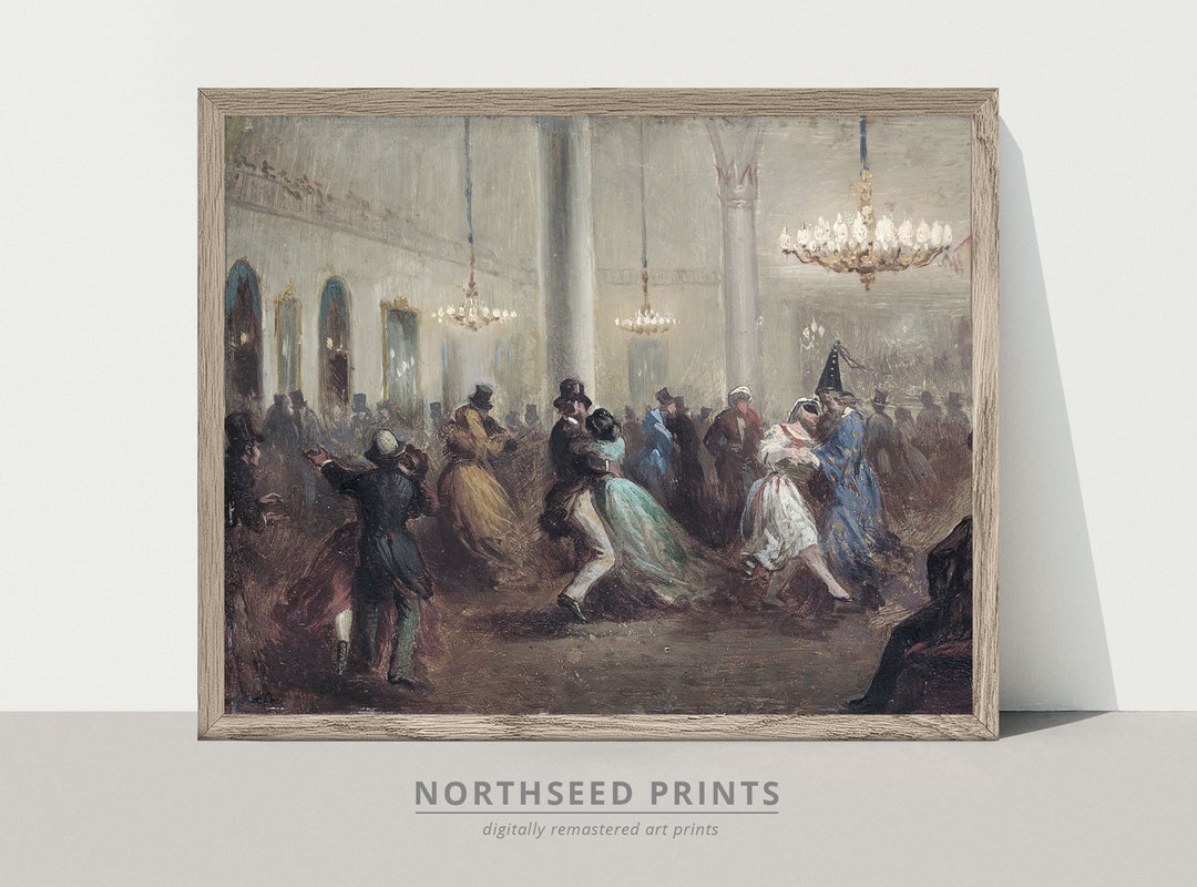 Victorian Masquerade Ball. Makes a Perfect Painting for the - Etsy