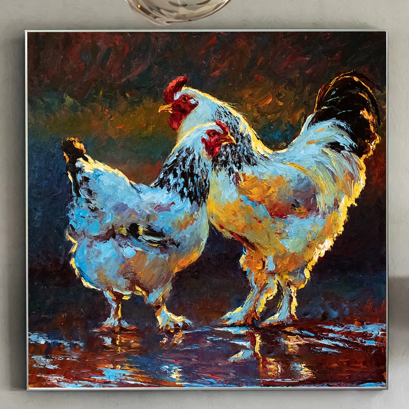 Chicken Painting - Etsy
