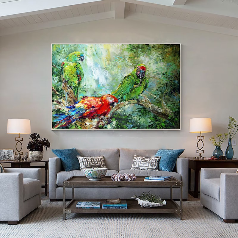 Parrot Painting - Etsy