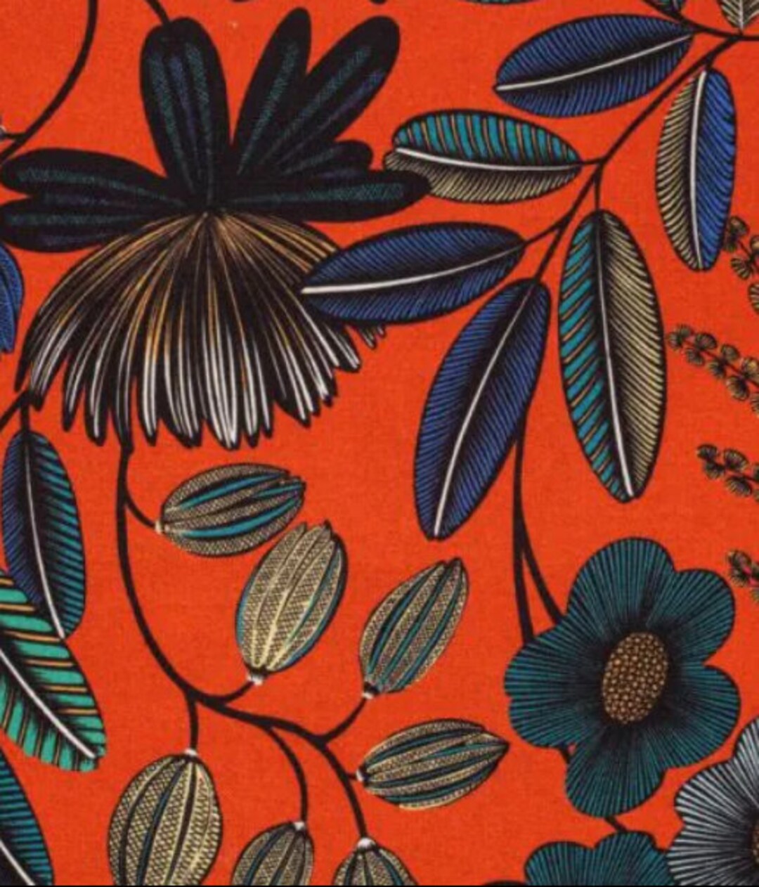 PRINTED COTTON FABRIC, Lace, Fabric by the Meter, Patchwork, Oeko Tex ...