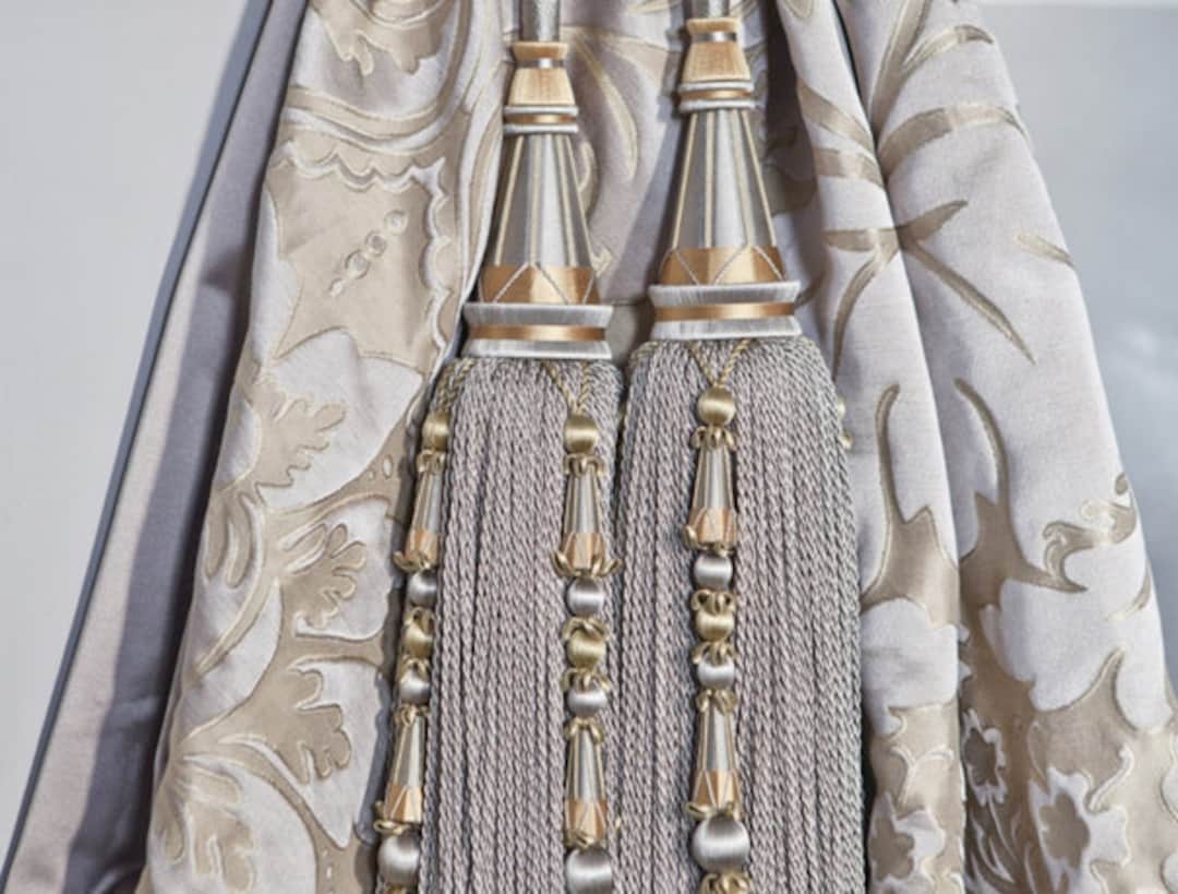 2 TASSEL Tieback 33 Cm PALLADIO, Curtain Cord, Curtain Tieback, Braided ...