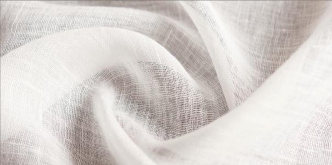 Light and Translucent Luxurious Linen Voile Certified by Oeko-tex: Wide ...