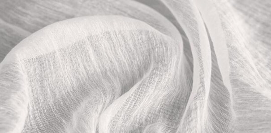Linen and Natural Polyester Veil: 300cm Wide Fabric for Curtains - Etsy