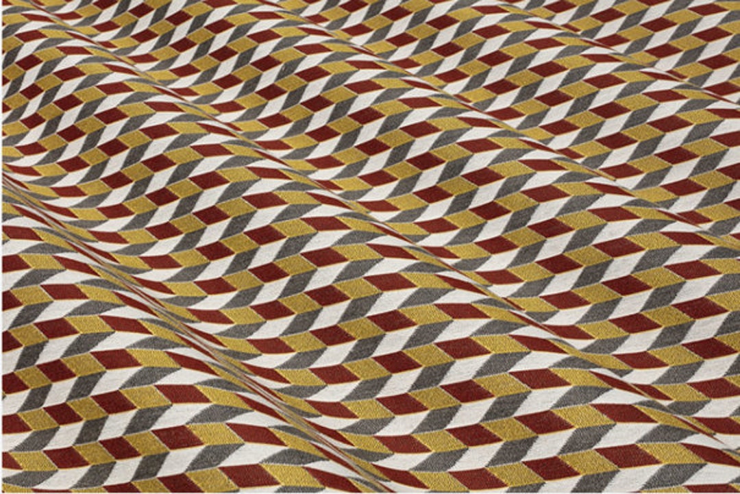 Luxury Jacquard Upholstery Fabric With Graphic Pattern Certified Oeko ...