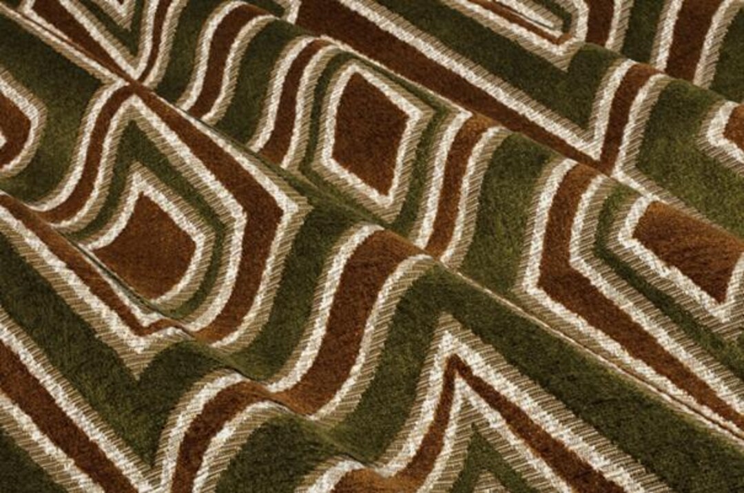 Graphic Velvet Upholstery Fabric With Art Deco Pattern – Perfect for ...