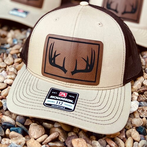 Richardson 112 Laser Engraved Leather Patch Hat-hunting Dog - Etsy