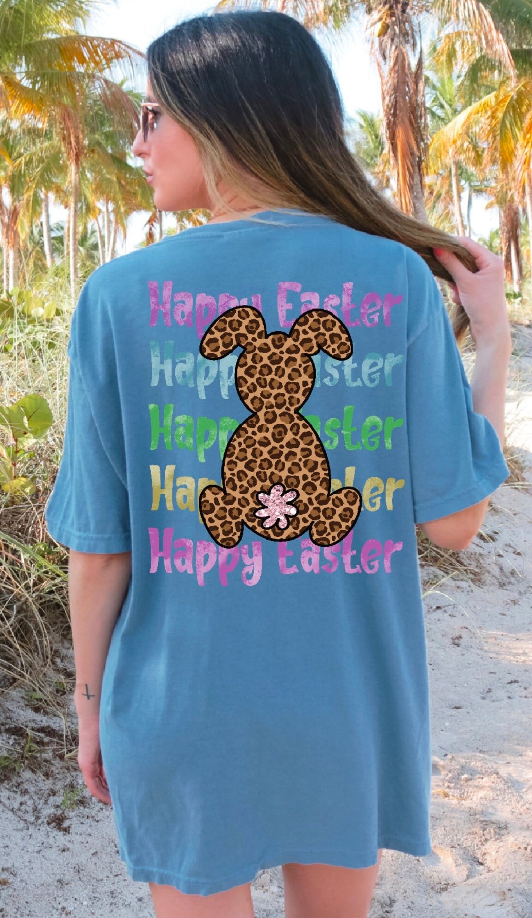 Happy Easter Png Sublimation Design, Easter Bunny Png, Easter Leopard ...