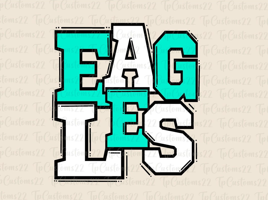 Eagles Mint Football PNG, Football Png, Mint and White Eagles, Football ...