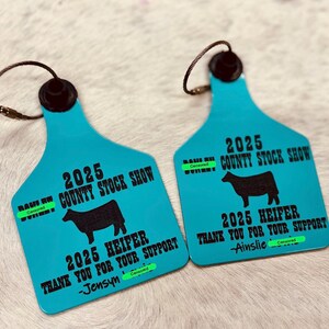 Buyer Thank You Gift, Engraved Cattle Ear Tag, Cattle Ear Tag, Ritchey ...