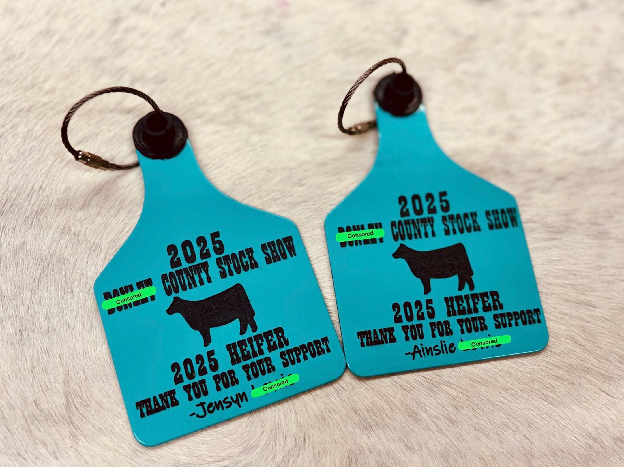 Buyer Thank You Gift, Engraved Cattle Ear Tag, Cattle Ear Tag, Ritchey ...
