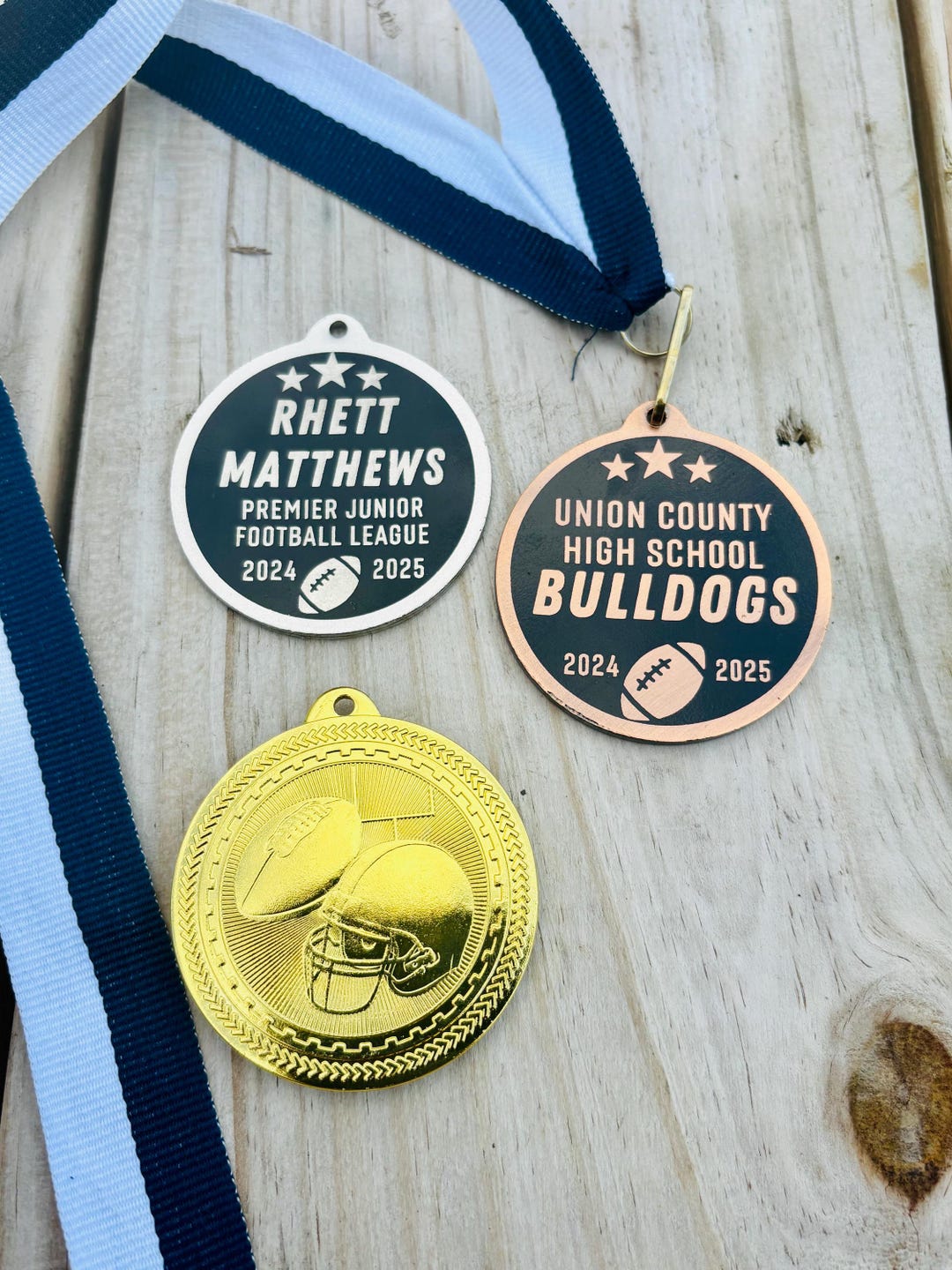 Football Award Medals, Personalized Football Award, Football League ...