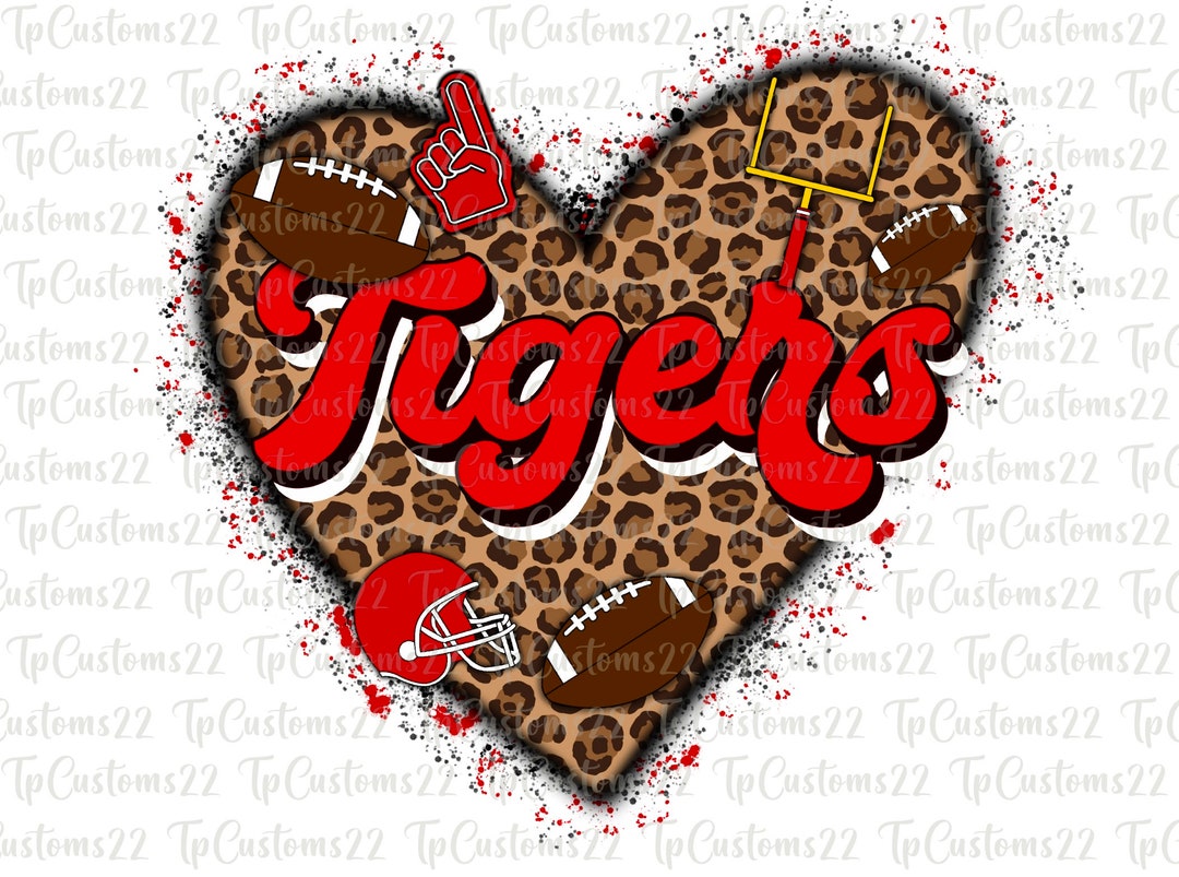 Tigers Football PNG, School Mascot Png, Red and White Tigers, Football ...