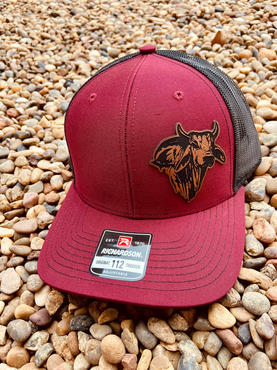 Leather Brahman Hat Leather, Brahma Bull Hat, Stock Show Hat, Leather ...