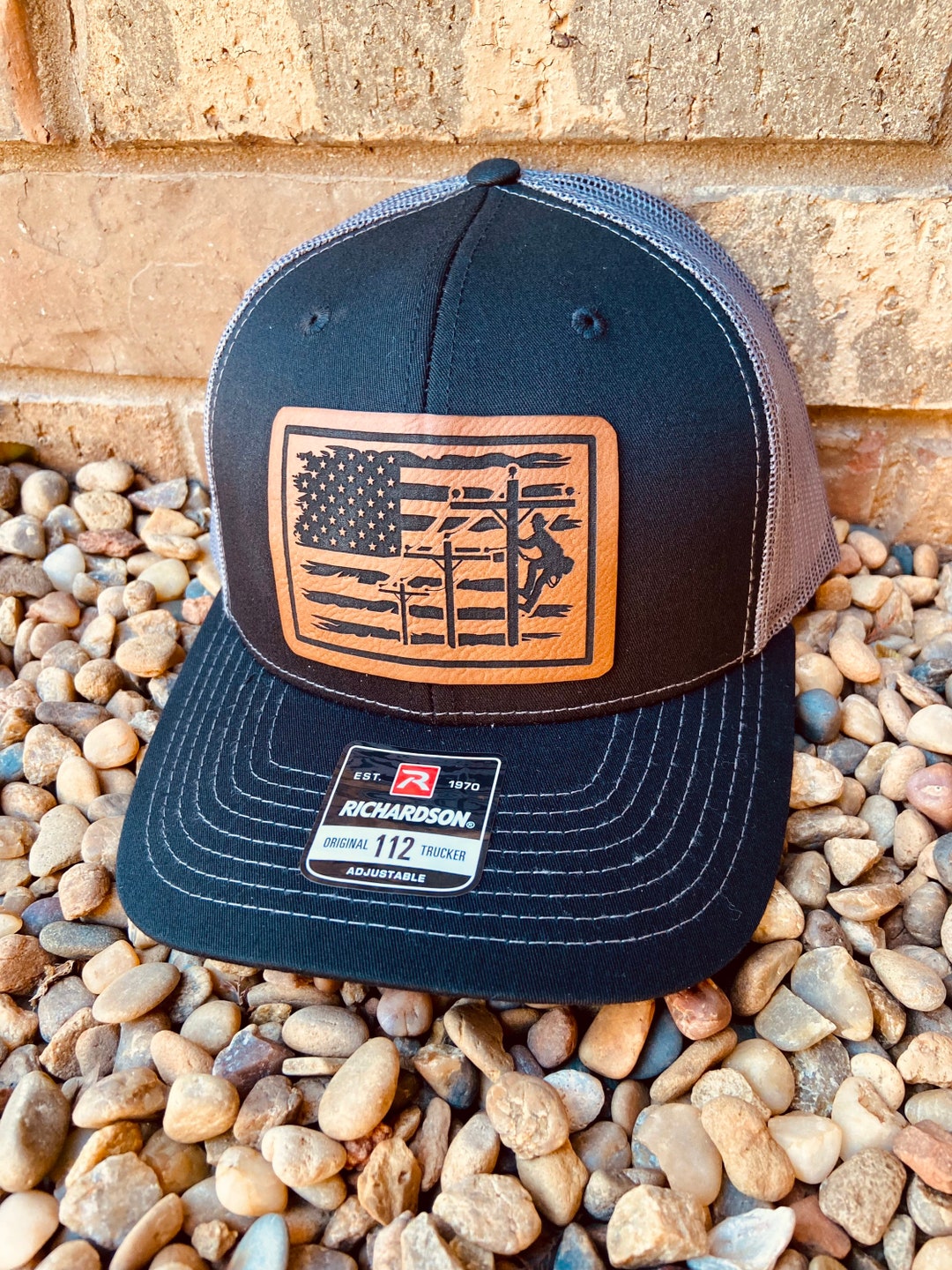 Lineman Hat, Lineman Apparel, Custom Lineman Hat, Leather Lineman Hat ...