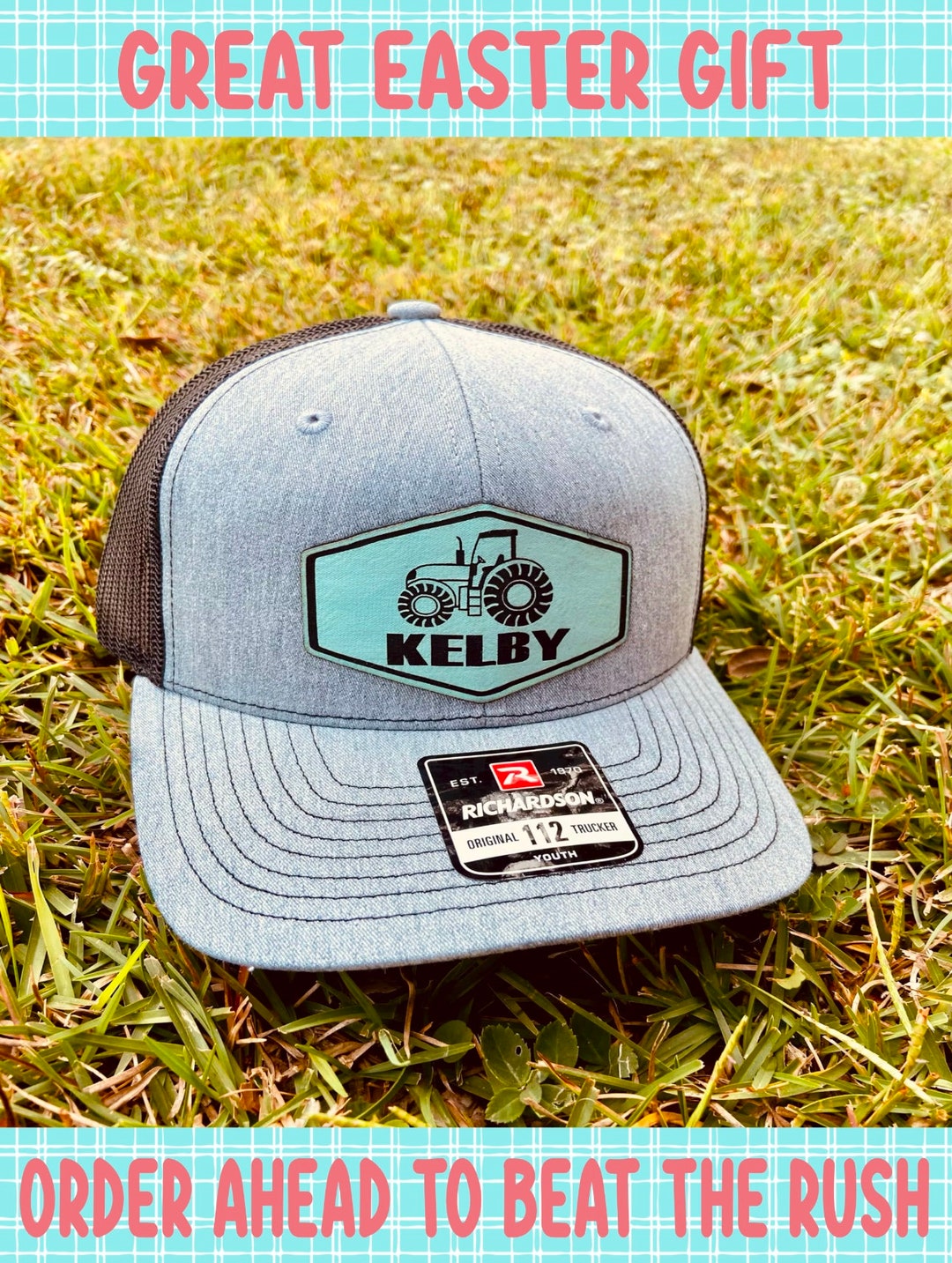 Kids Name Personalized Hat, Skid Steer Hat, Personalized Boys Hat ...